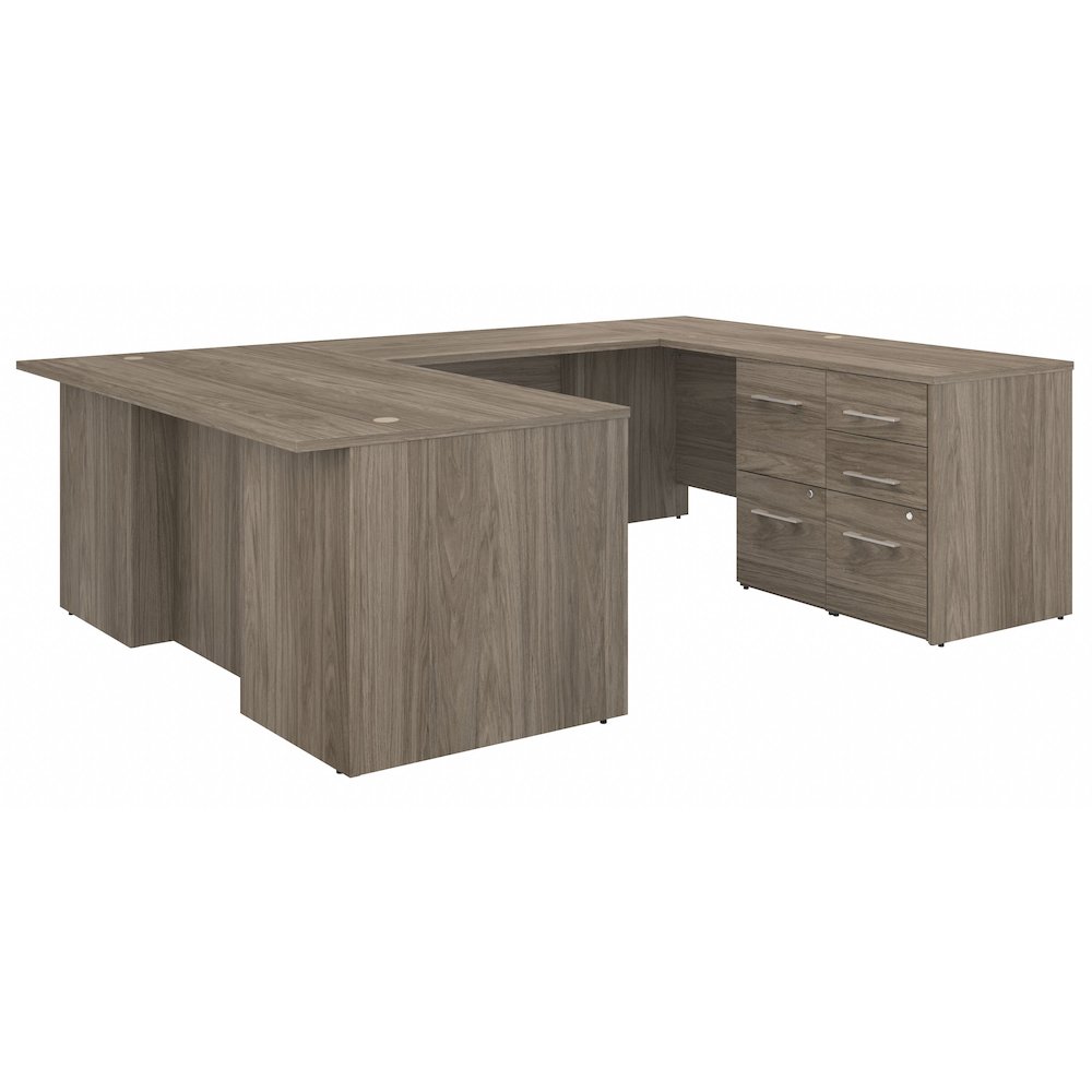Bush Business Furniture Office 500 U Shaped Executive Desk with Drawers ...