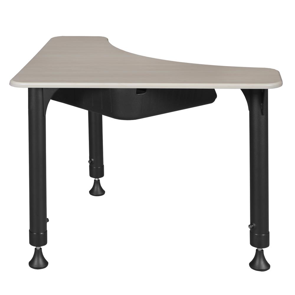 Regency 28" Boomerang Height Adjustable School Desk with Backpack Hook ...