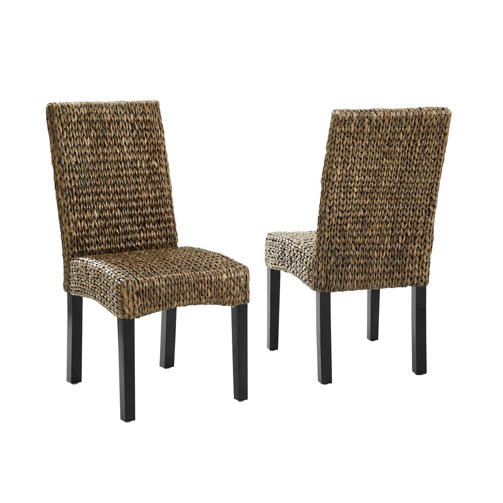 Crosley Furniture Edgewater 4pc Farmhouse Weave Dining Chair Set ...