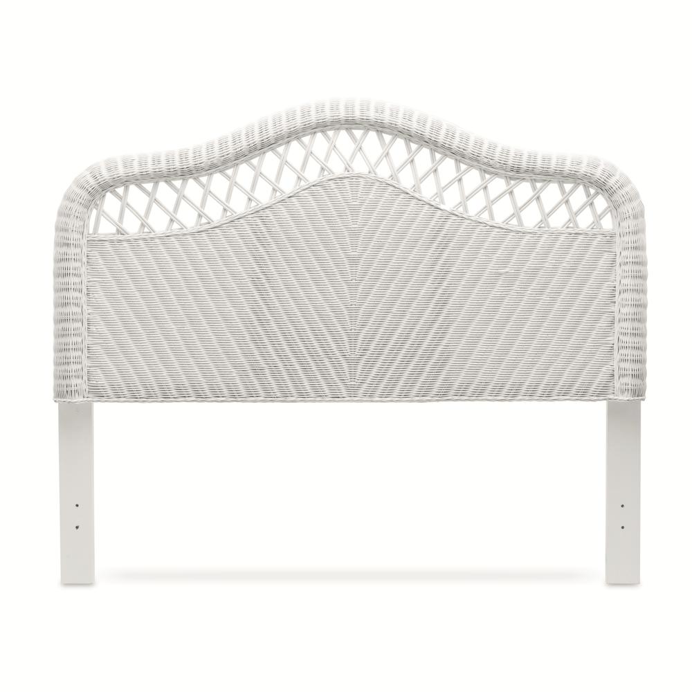 Sea Wind Santa Cruz Queen Size Headboard, Coastal Wood in White ...